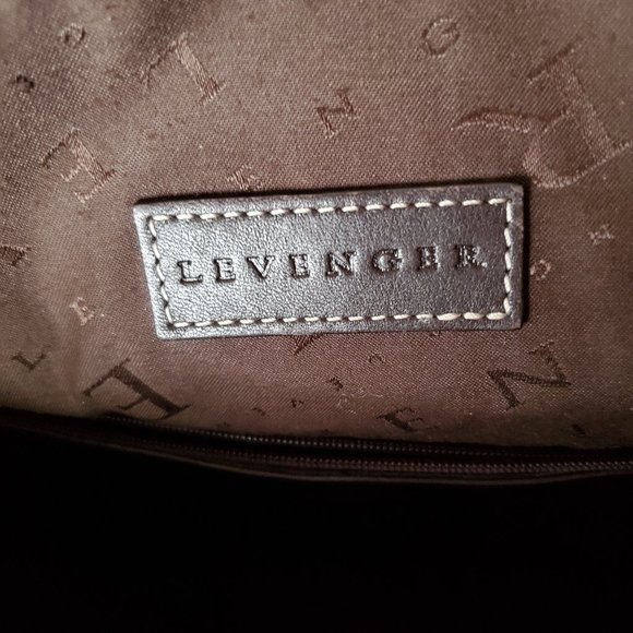Levenger | Bags | Levenger Shoulder Tote Bag Pebble Leather Espresso ...